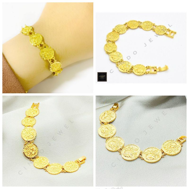 GELANG DUIT BUNGA RAYA ADA COP916 | Shopee Malaysia