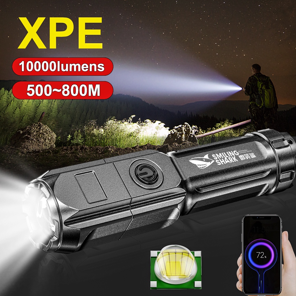Multifunctional Portable ABS Bright Flashlights / High Power Tactical ...