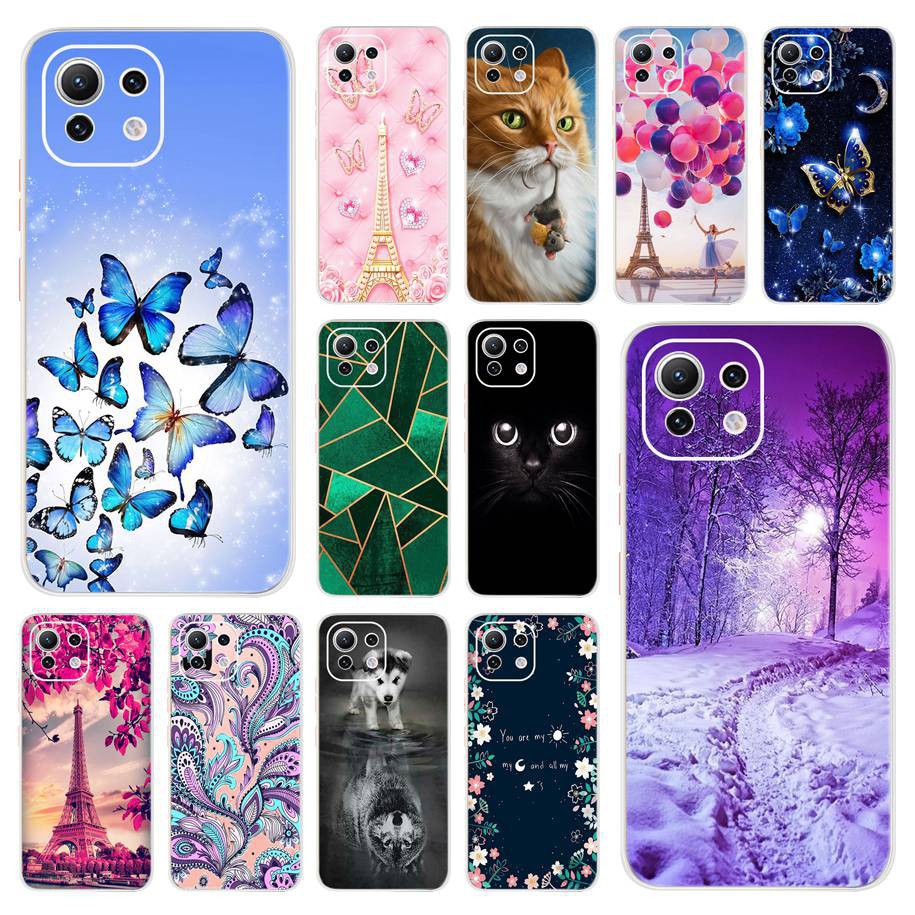 Xiaomi Mi 11 Lite Case Cover Cute Cartoon Animal Printed Protective ...