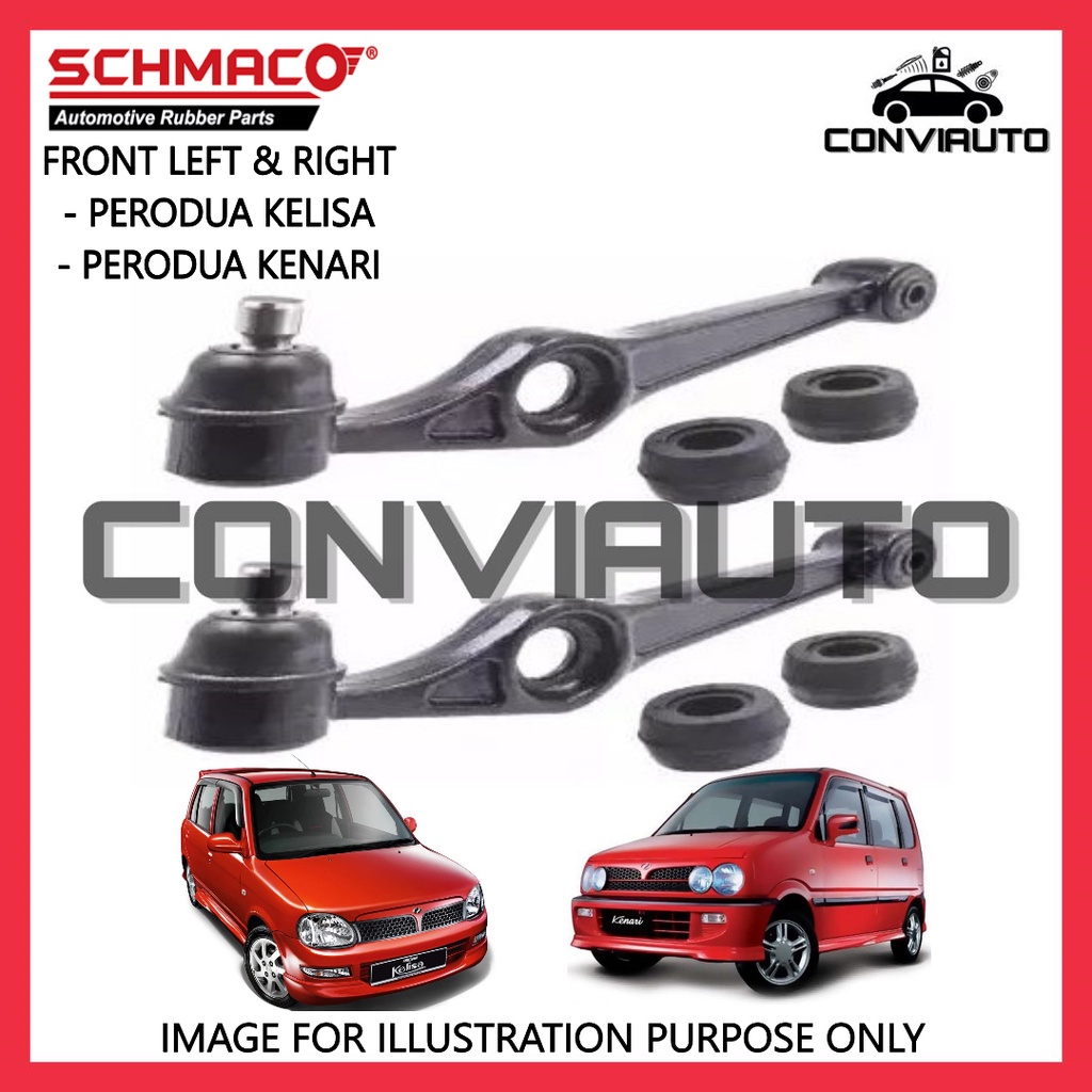 PERODUA KELISA KENARI SCHMACO LOWER ARM WITH BUSH FRONT LEFT/RIGHT/SET ...