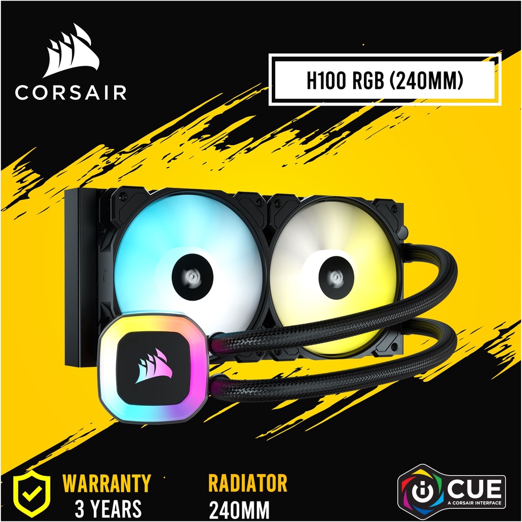 Corsair H55 / H100 / H150 RGB High Performance AIO ARGB Liquid CPU ...