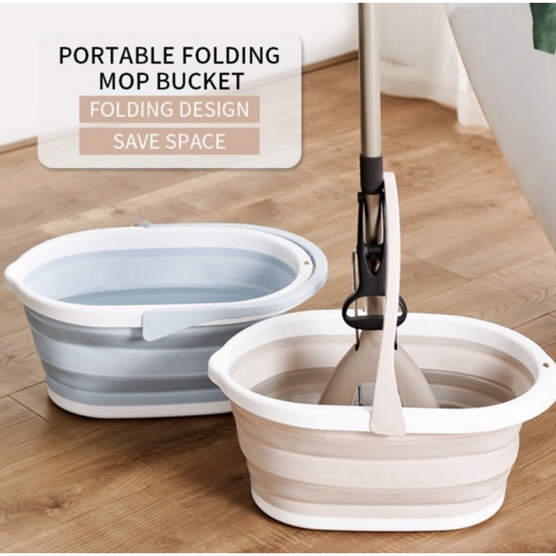 Portable Folding Bucket House Large Mop Bucket 12 Liter | Shopee Malaysia