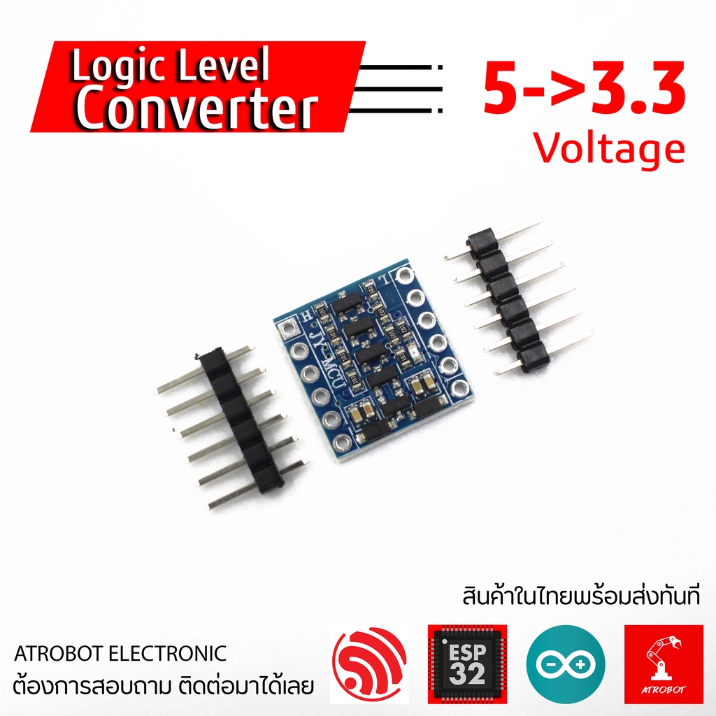 5v to 3.3v Logic Level Converter Bi-Directional Voltage Module For IIC ...