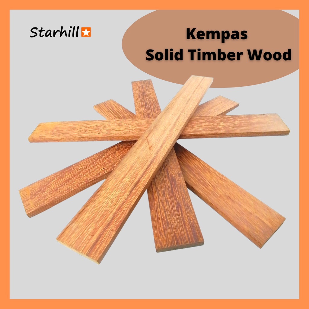Kempas 2" x 15" (380mm) Solid Timber Wood for Flooring Parquet ...