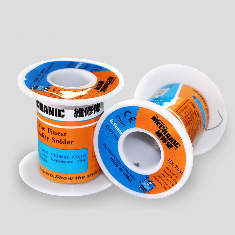 HKMC Mechanic Sn63Pb37 Flux Core Solder Wire 150g 0.3mm 0.4mm 0.5mm 0 ...