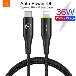 Mcdodo Auto Power Off 36W PD Fast Charge Auto Disconnect Cut Off PD Type C to iP Data Cable ...