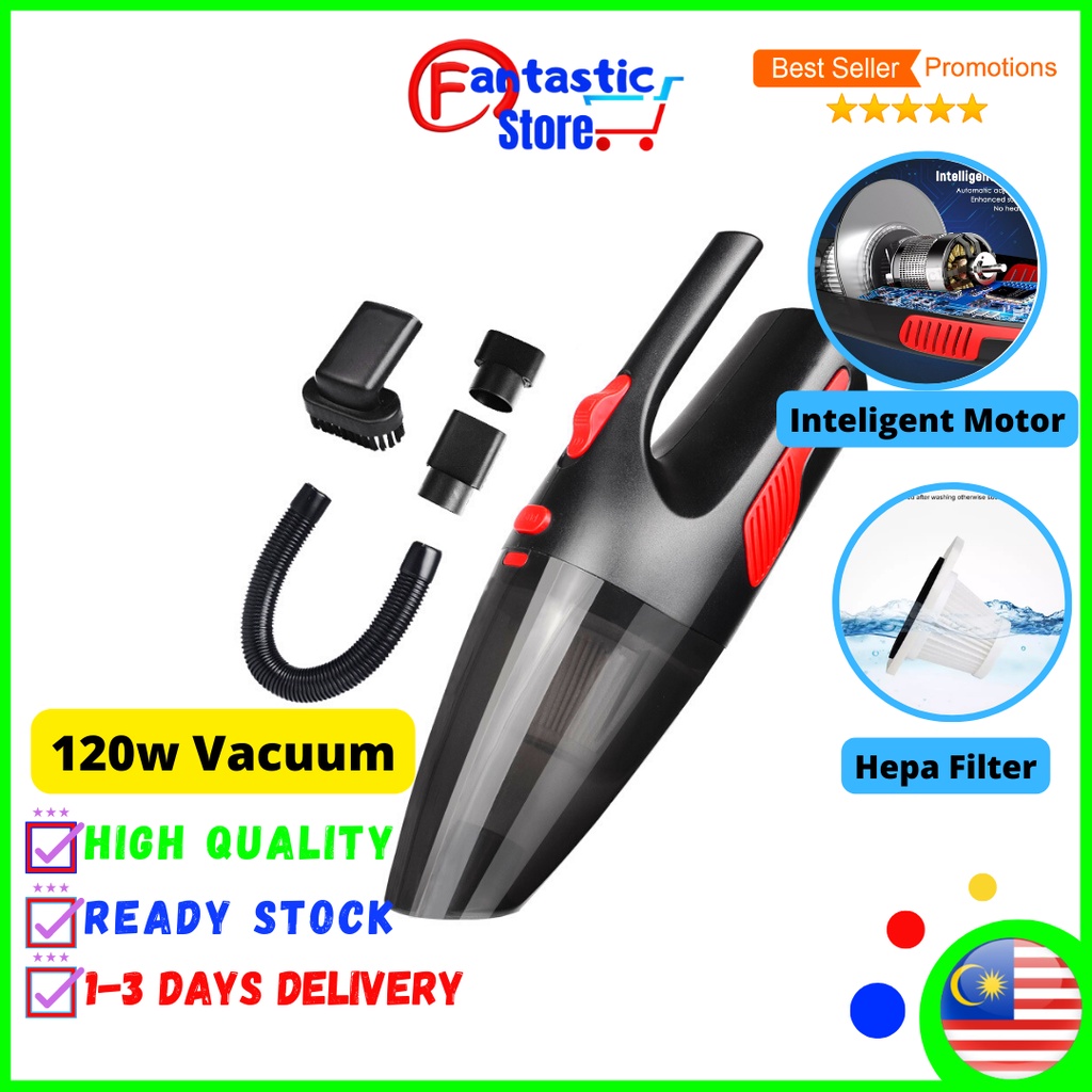 【𝗦𝗵𝗼𝗽𝗲𝗲 𝗖𝗵𝗼𝗶𝗰𝗲】 Powerful 120w High Quality Car Vacuum Wet & Dry vacuum ...