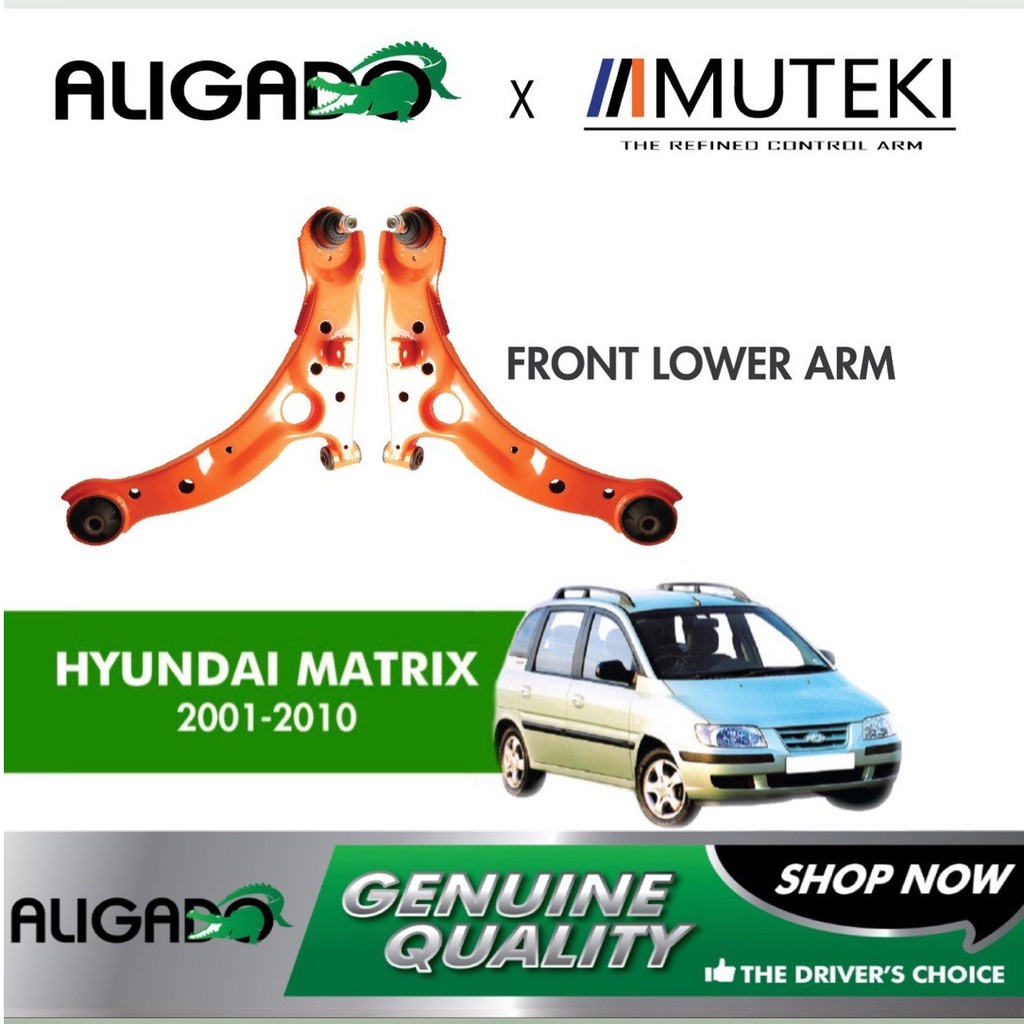 MUTEKI FRONT LOWER ARM FOR HYUNDAI MATRIX (2001 - 2021) | Shopee Malaysia