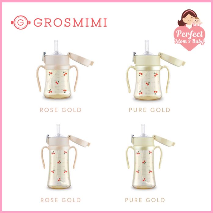 [ Cherrish Edition ] GROSMIMI PPSU Weighted Straw Cup (200ml / 300ml) | Shopee Malaysia