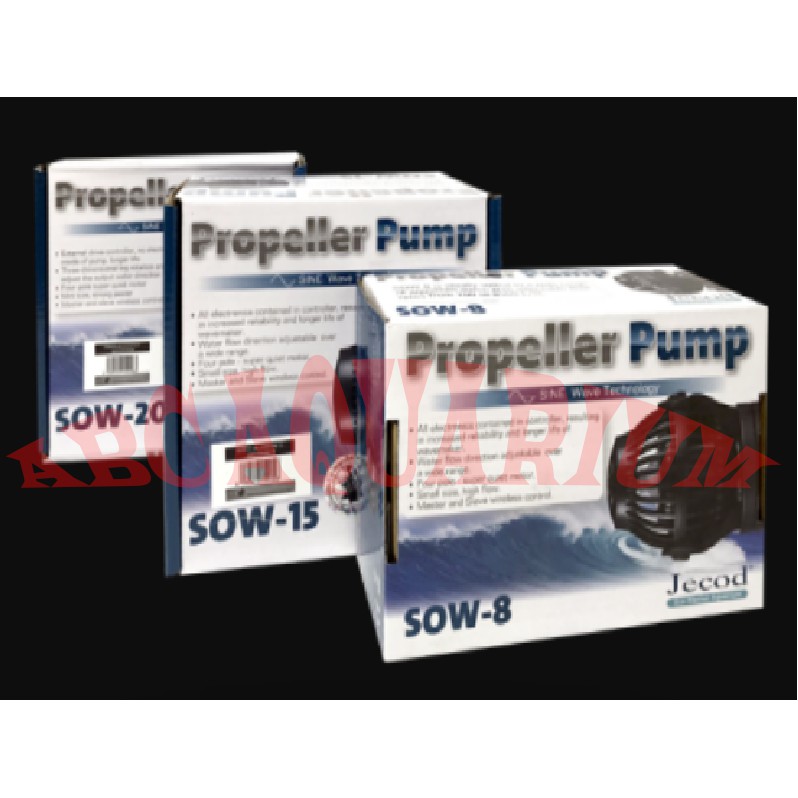 (ABC AQUARIUM NEW PRODUCT) Jebao SOW-4, SOW-8, SOW-15 SOW-20 SOW-4 SINE WAVE Flow Wavemaker ...