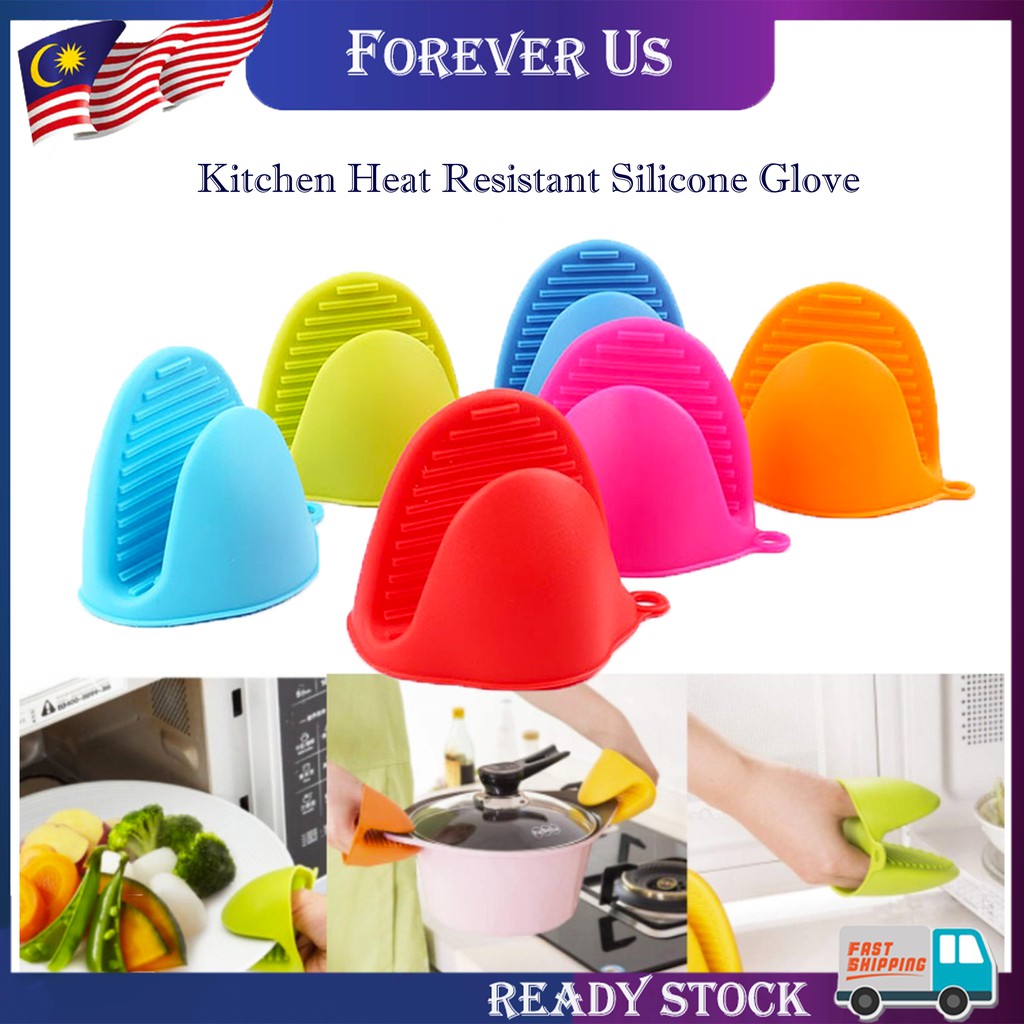 Silicone Kitchen Organizer Insulated Heat Pot Clips Microwave Oven ...