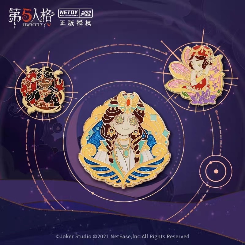 Identity V Official Persian Toy Merchant Enchantress Dancer Metal Badge ...