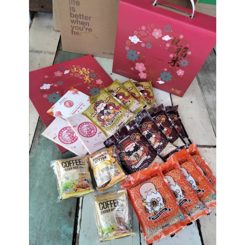 ecoBrown's Prosperity Rice gift set 祝福米 (Ready Stock) | Shopee Malaysia
