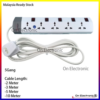 Universal Socket Multi Extension Trailing Socket Extension Plug 3Gang ...