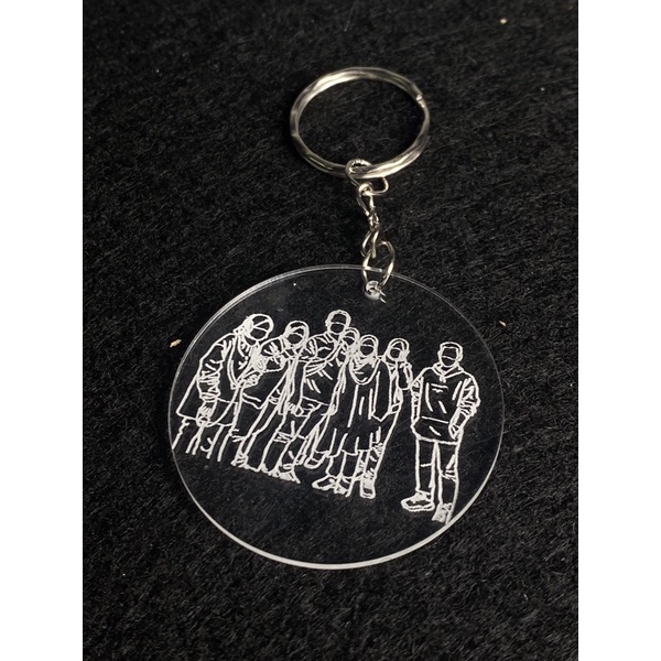 Customize Potrait Keychain Acrylic/Keychain Gambar+Nama (MC73) | Shopee ...