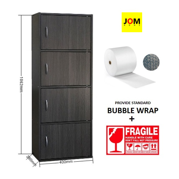 4 Tier Storage Cabinet Shelf / Clothes Cabinet / Multipurpose Cabinet ...