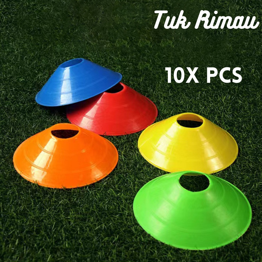 10pcs/set Soccer Marker Disc Cone Soccer Drill Agility Training Flat ...
