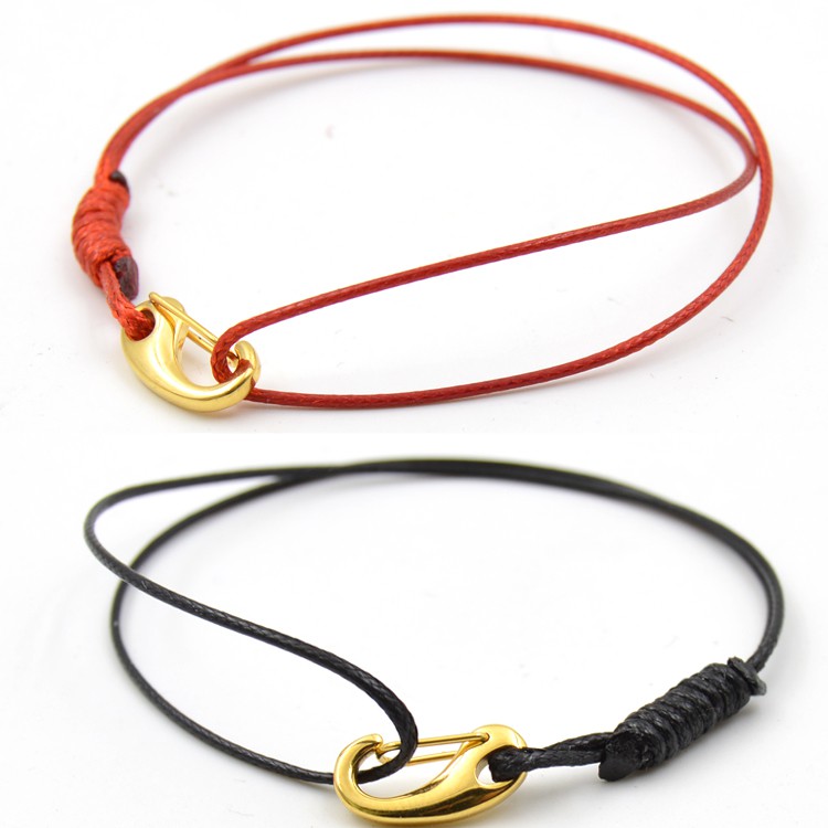 Thin Hand Rope Bracelet Gold Three-Dimensional Hard Gold Pixiu Beaded ...