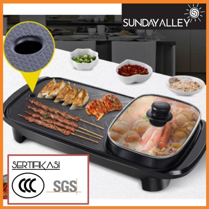 Sunday Alley - Yakuniru 2 in 1 BBQ Grill & Hotpot Type A | Shopee Malaysia