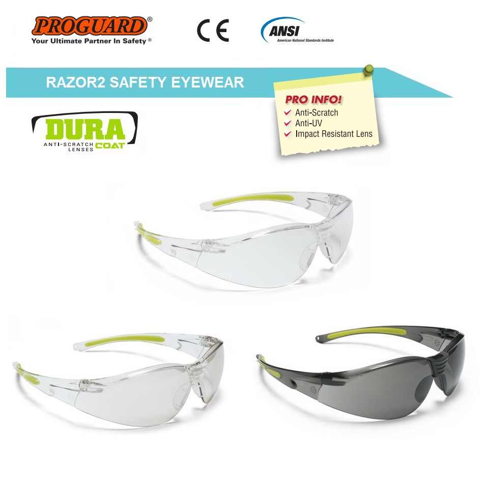 PROGUARD | RAZOR2-C / RAZOR2-IO / RAZOR2-S - RAZOR2 SAFETY EYEWEAR | Shopee Malaysia
