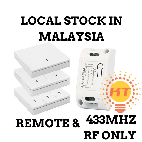 433mhz RF Relay Module Switch + Remote Switch (This not support wifi ...
