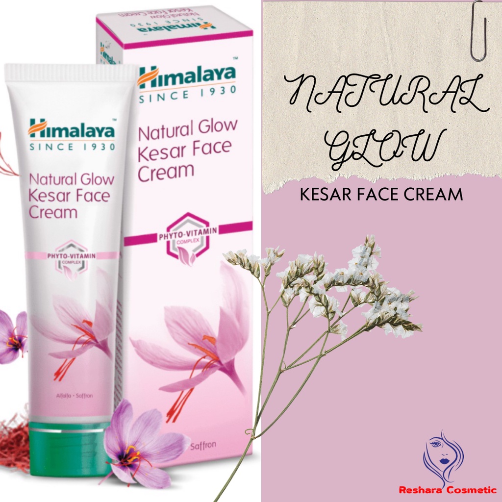 Himalaya Natural Glow Kesar Fairness Face Cream Rose Face Cream | Krim ...