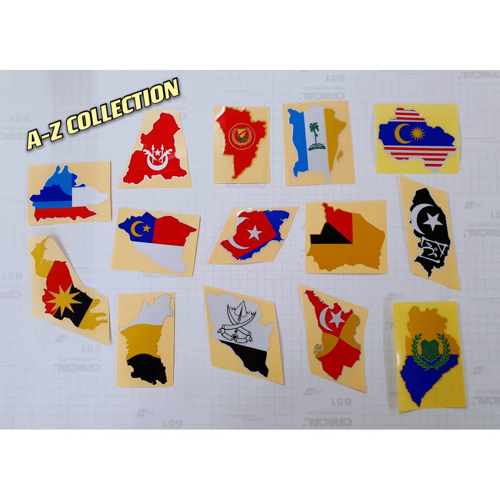 Sticker motor |Sticker motorcycle| Peta Negeri Sticker (NS/KL/Penang ...