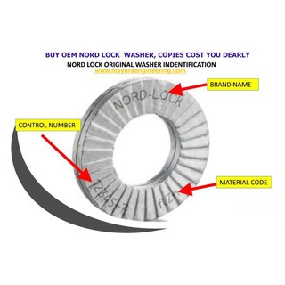 NL8-NORD LOCK (STEEL) WEDGE-LOCKING WASHERS WITH ORIGINAL OEM CERTIFICATE FROM SWEDEN | Shopee ...