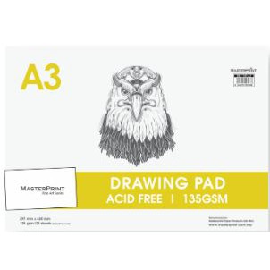 Masterprint Fine Art Series A3 Drawing Pad 20 sheets (135gsm / 165gsm ...