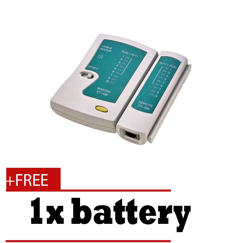 RJ45/RJ11 Network Cable Tester + free battery | Shopee Malaysia