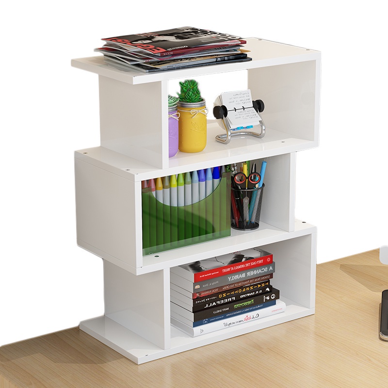 Desktop bookshelf storage shelf office A4 paper storage rack file ...