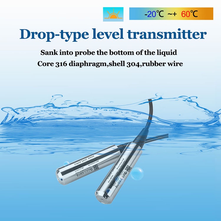 24VDC Liquid Level Transmitter Integrate Transducer 5m 10m 15m 20m ...