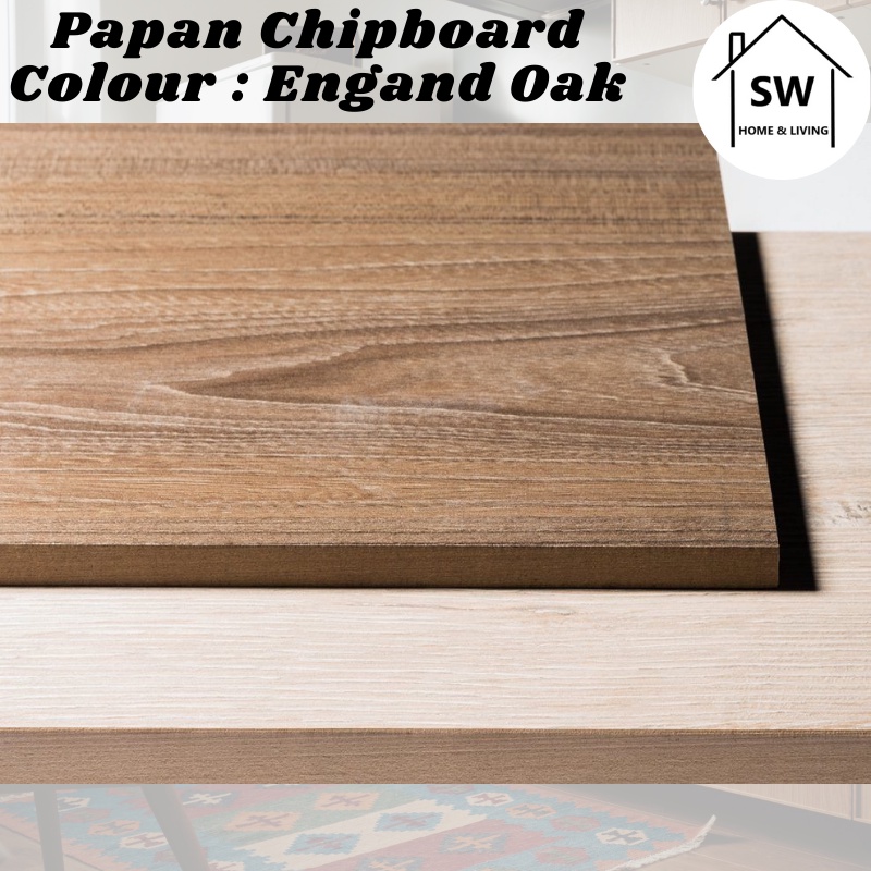 Papan Chipboard Colour England Oak 16mm melamine surface chipboard with ...