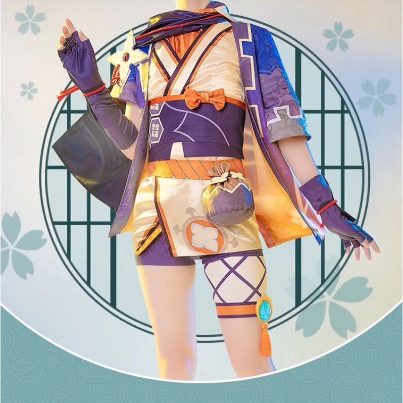 Genshin impact inazuma sayu cosplay mujina ninja | Shopee Malaysia