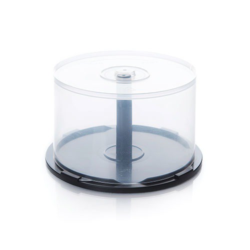 CD DVD Storage Container contains 50 pieces of Plastic Disc Tube ...