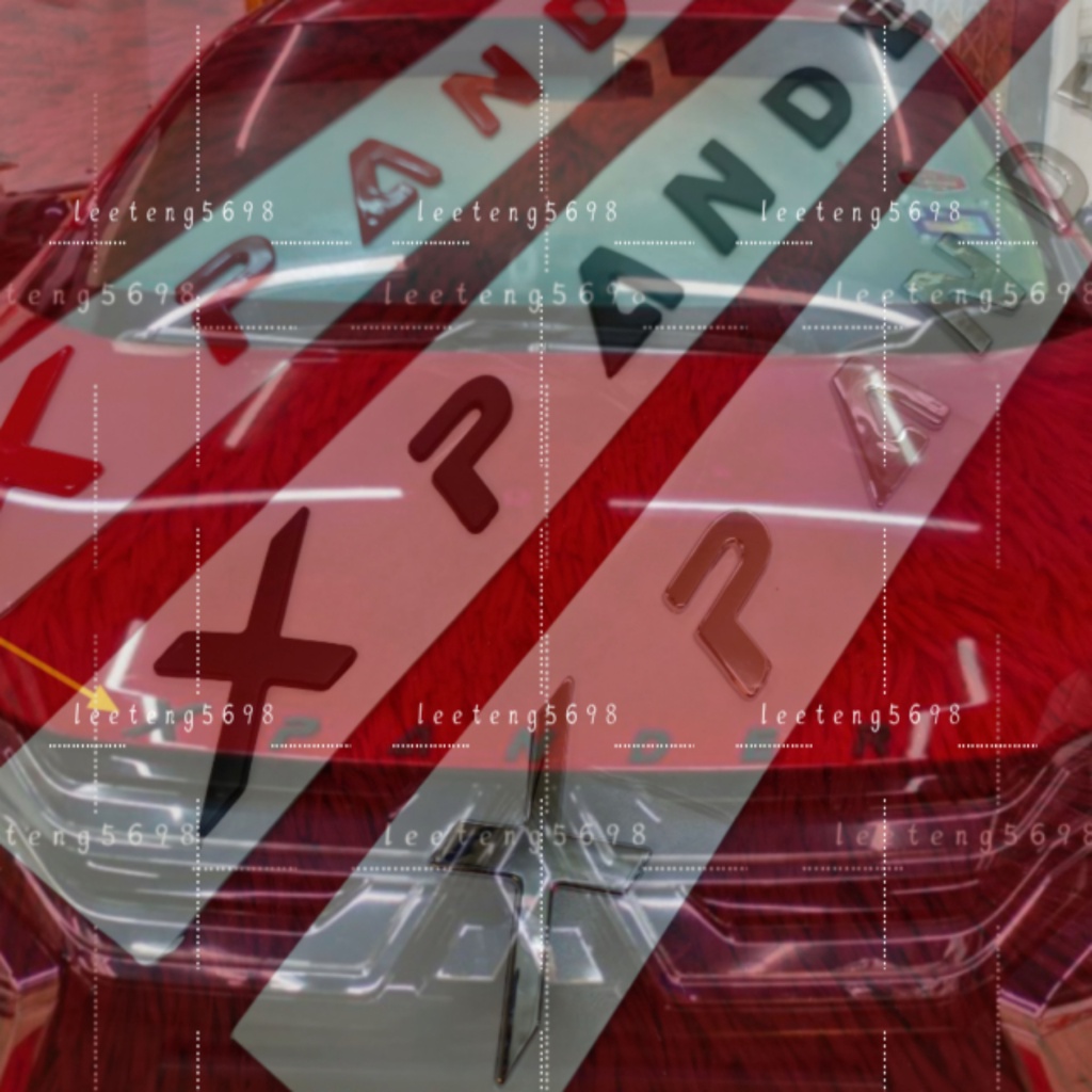 Emblem Mitsubishi XPANDER Logo Bonet Wording (Red/Chrome/Matte Black ...