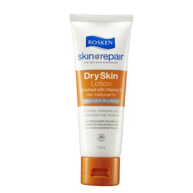 ROSKEN SKIN REPAIR DRY SKIN LOTION WITH VITAMIN E 75ml | Shopee Malaysia