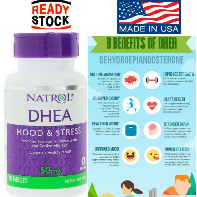 Ready Stock Natrol DHEA 50MG (60 Veggie Tab) | Shopee Malaysia