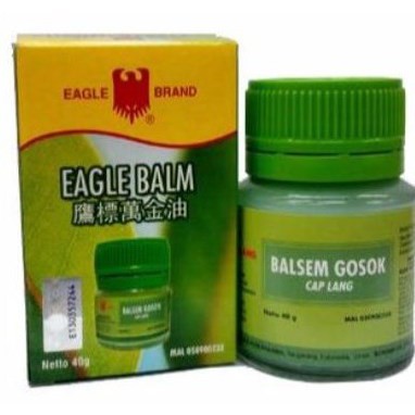 Eagle Balm / Balsem Gosok Cap Lang 20g / 40G / & 20g Twin Pack | Shopee ...