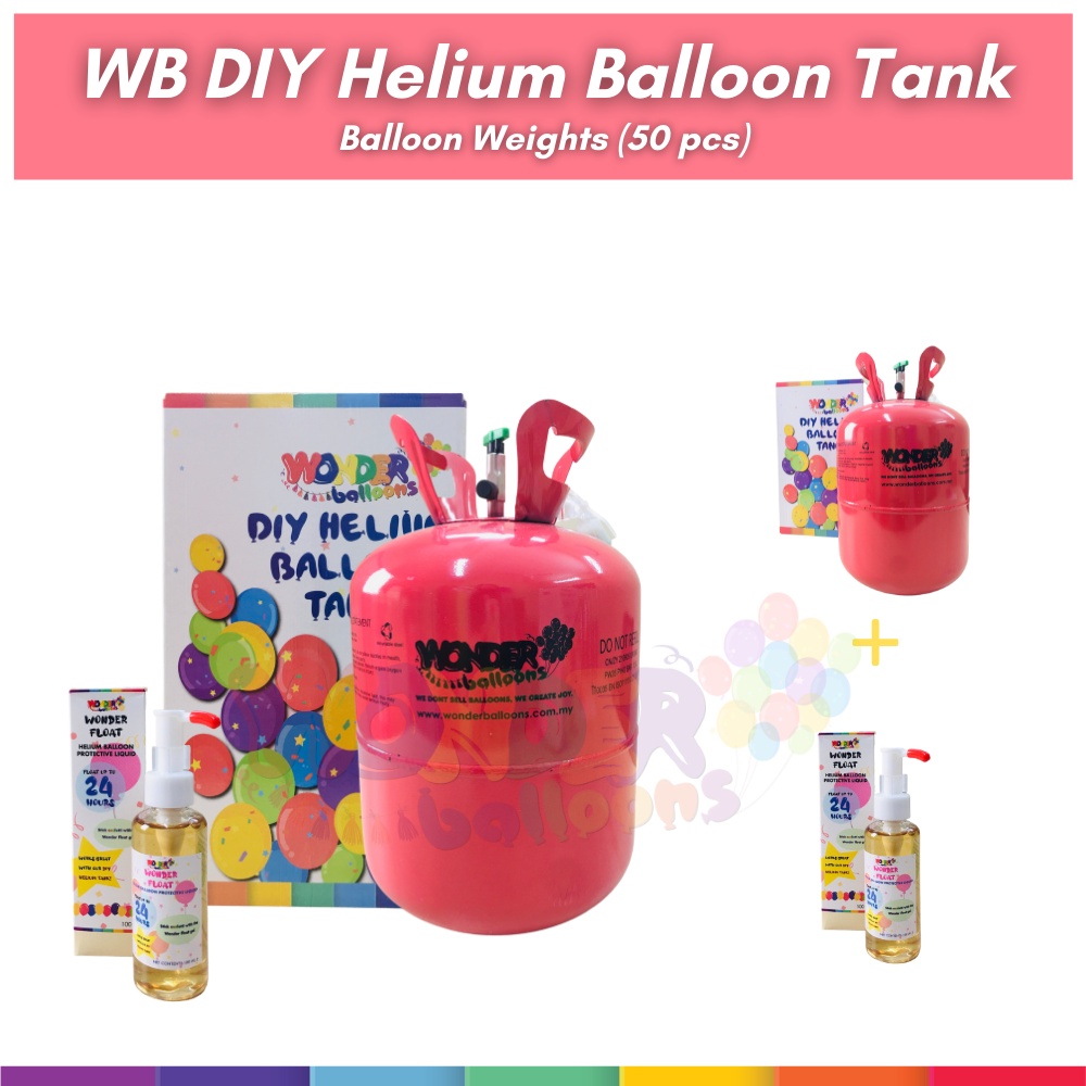 [TANK + GEL] Helium Balloon Gas Tank - Set Tong Gas Belon + Helium Gel ...