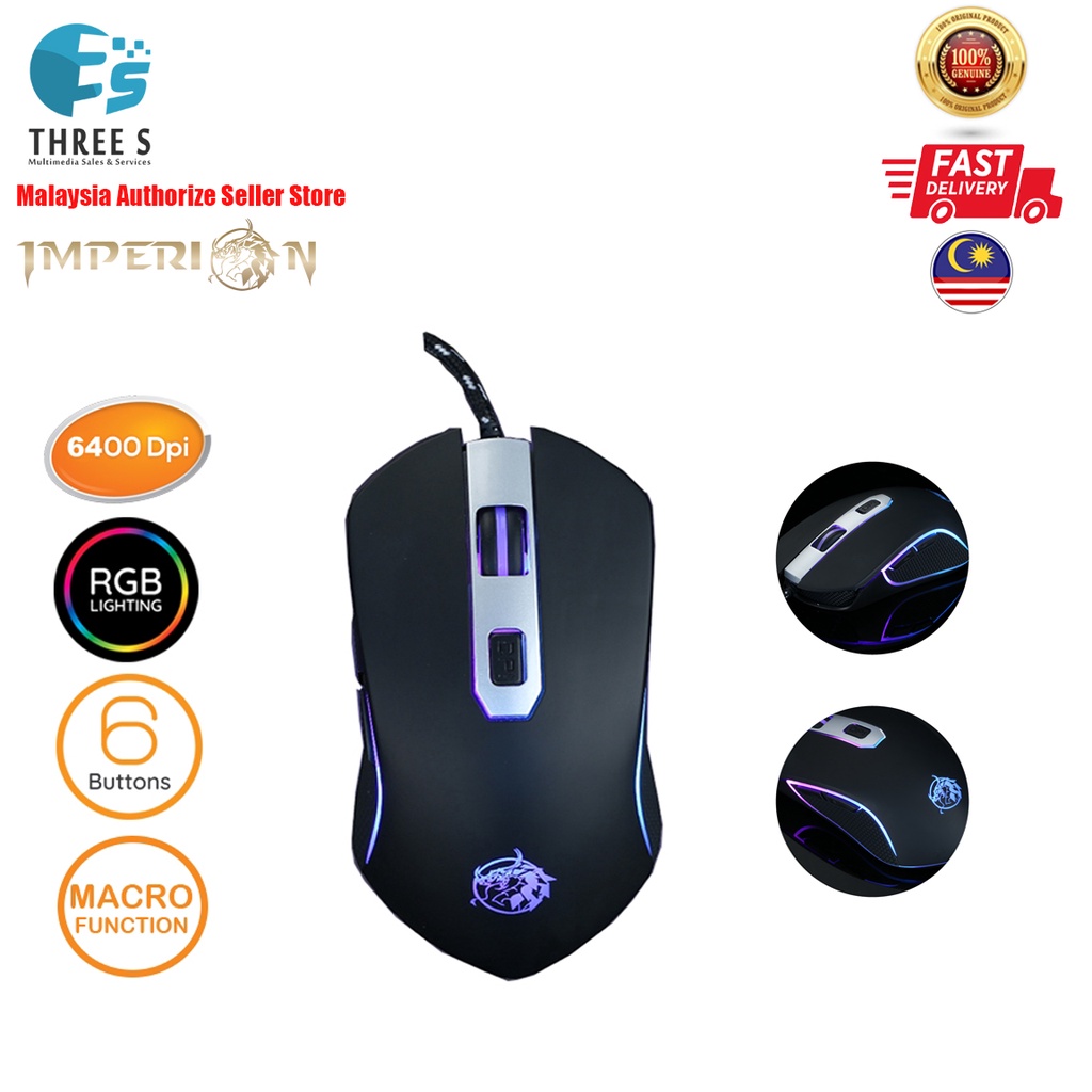 IMPERION M410 Javelin Wired Gaming RGB Mouse | Shopee Malaysia