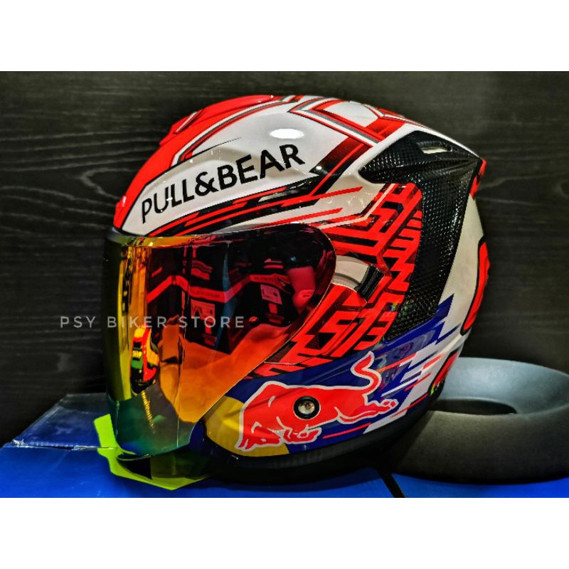 MHR NV FORCE Marquez 93 Pull&Bear Redbull(Double Visor) | Shopee Malaysia