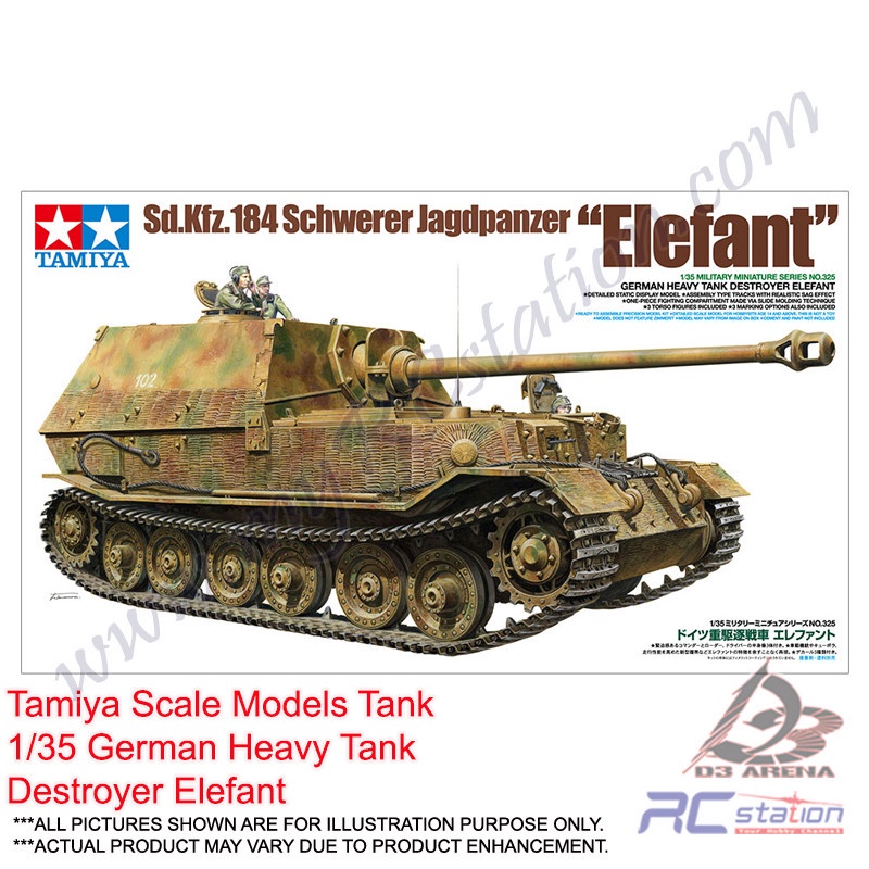 Tamiya Scale Models Tank #35325 - 1/35 German Heavy Tank Destroyer ...