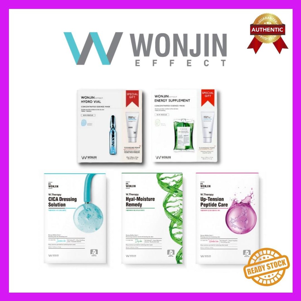 Wonjin Effect Sheet Mask Hydro Vial / Energy Infusion / Power ...
