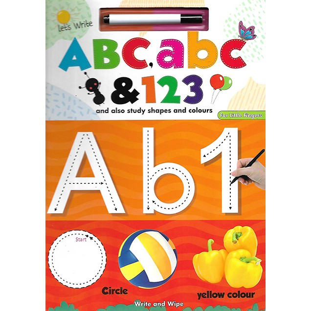 Let's Write ABC, abc & 123 For Little Fingers | Shopee Malaysia