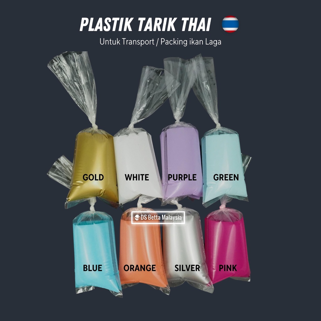 Plastik Tarik Thai untuk bungkus ikan laga / betta fish | Shopee Malaysia