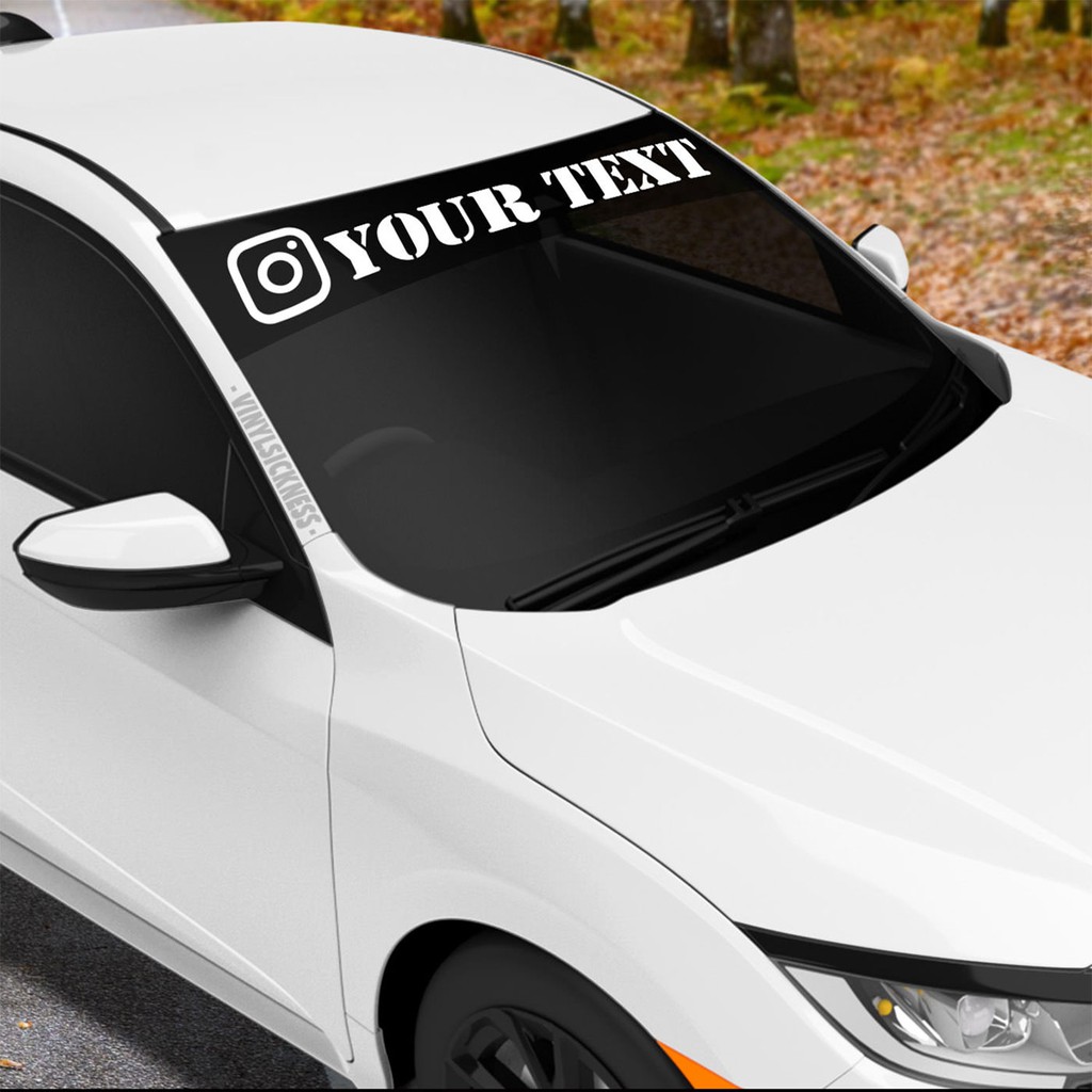 stiker nama di kereta ( car stiker decal) | Shopee Malaysia