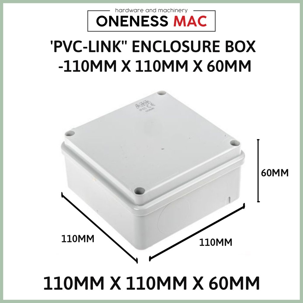 'PVC-LINK'' ENCLOSURE BOX -110MM X 110MM X 60MM | Shopee Malaysia
