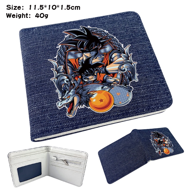Dragon Ball Z Saiyan Goku Cartoon Men's and Women's Casual Short Wallet ...