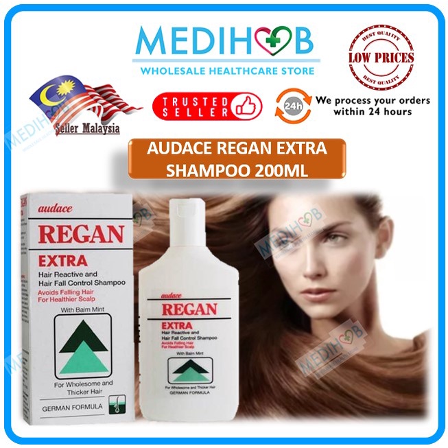 Audace Regan Extra Shampoo (Hair Reactive & Hair Fall Control) 200ml ...